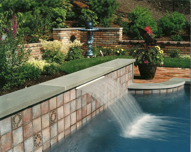 Gunite Pool With Retaining Wall
