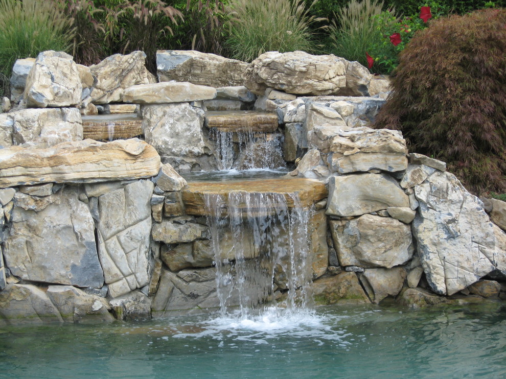 Water features, slides, spas - Traditional - Pool - New York - by ...