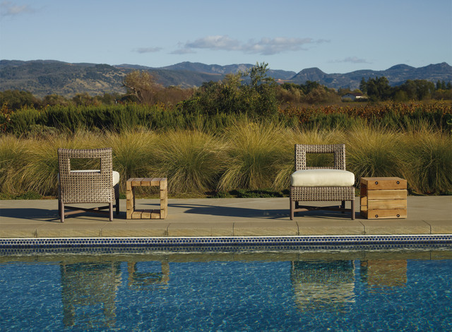 Water Mill Wicker & Teak Outdoor Furniture - Contemporary - Swimming ...