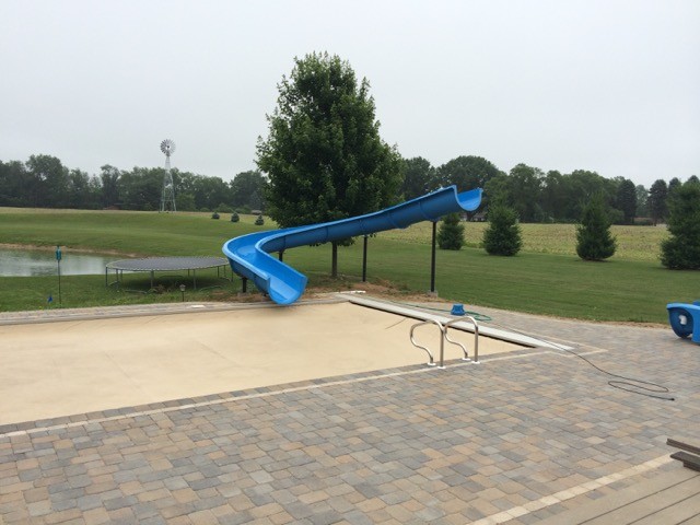 Water Slide Custom Model PS50L-C in Light Blue - Pool - Indianapolis ...
