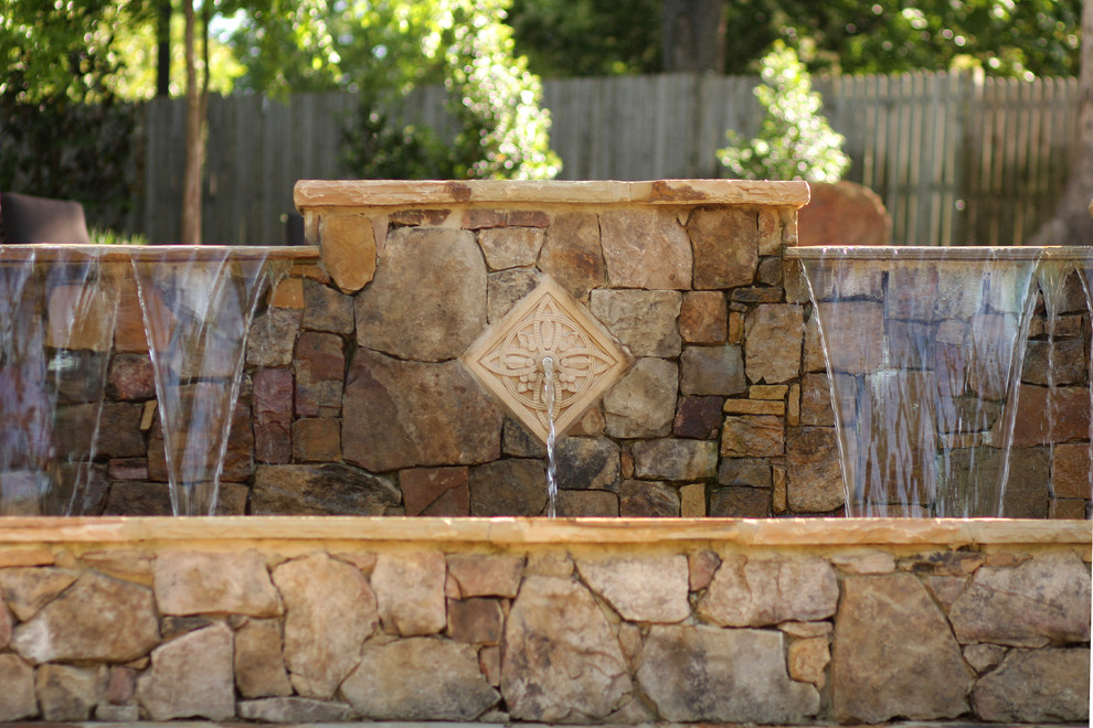 Waterfall/Fountain edge on pool - Traditional - Pool - Other - by ...