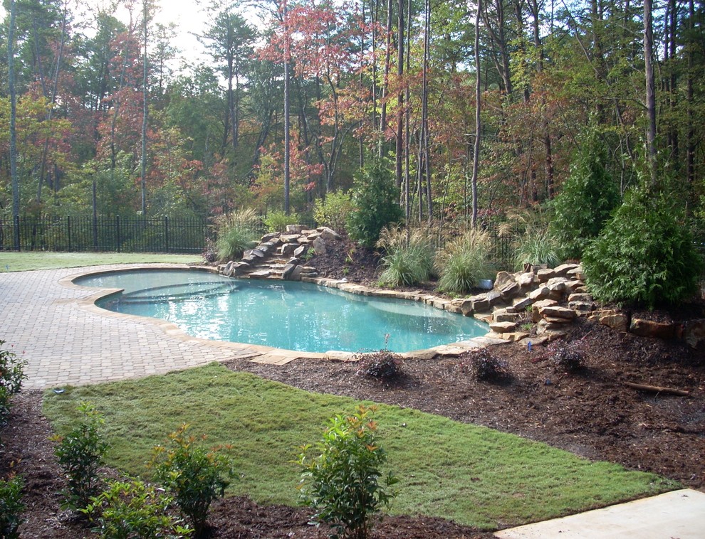 Waterfalls - Traditional - Pool - Atlanta - by Advanced Pools & Spas ...
