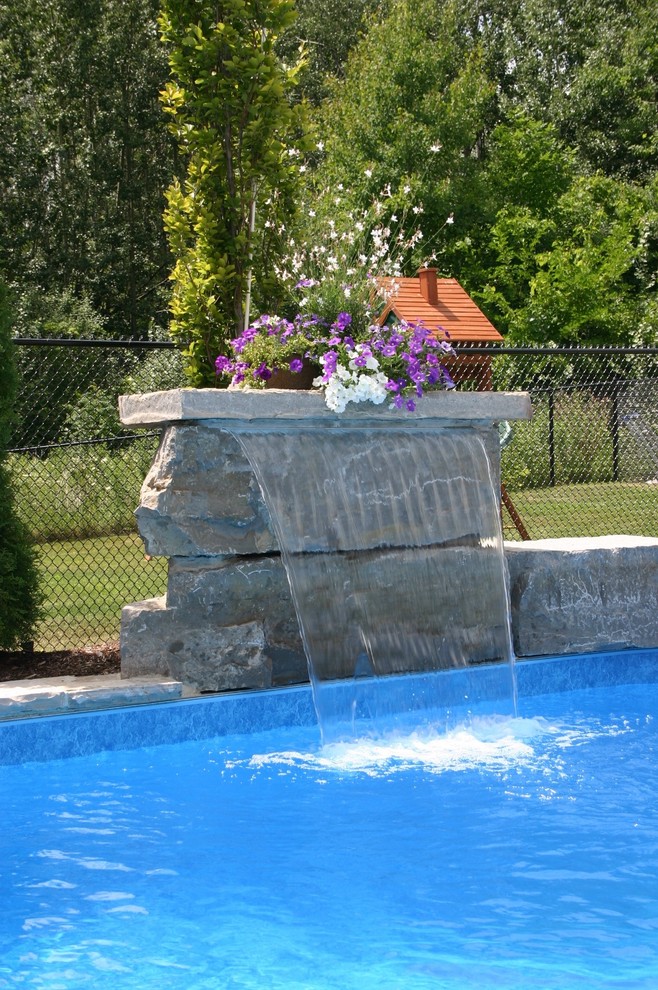 Waterfalls and sheer descents - Traditional - Pool - Toronto - by Pool ...