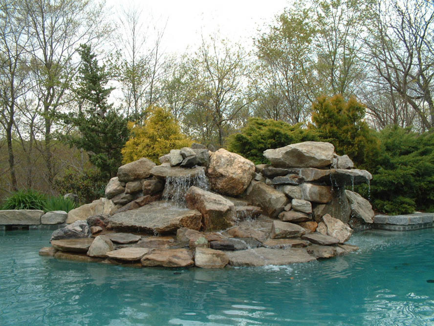 Waterfalls - Modern - Pool - New York - by Aqua Pools | Houzz