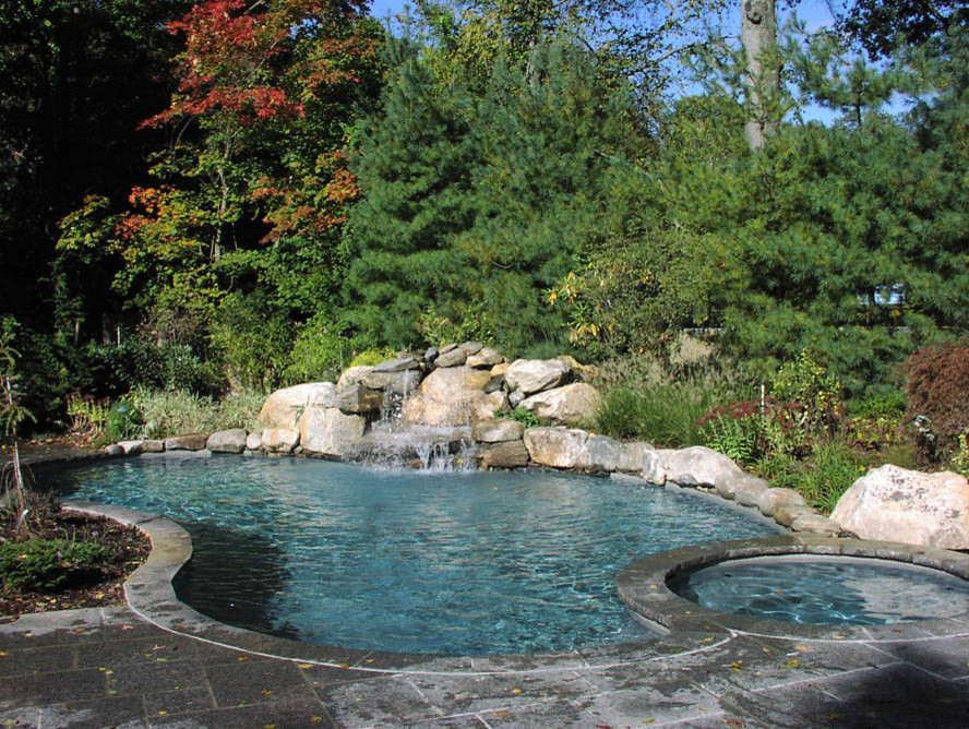 Waterfalls - Modern - Pool - New York - by Aqua Pools | Houzz