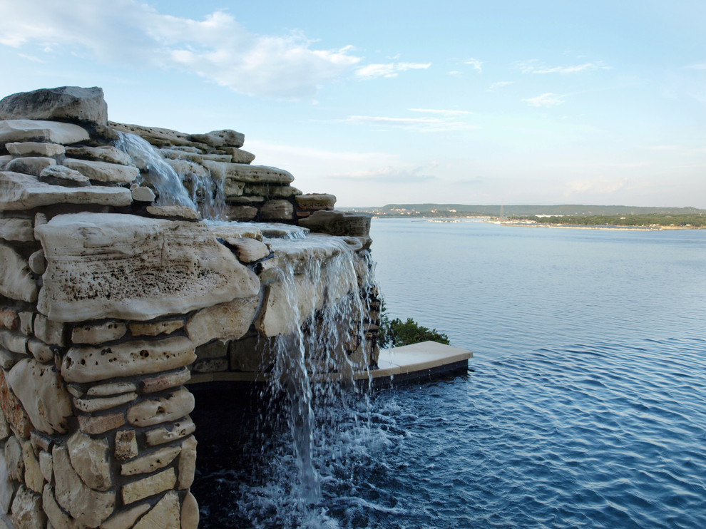 Waterfront "Castle" on Lake Travis - Mediterranean - Pool - Austin - by ...