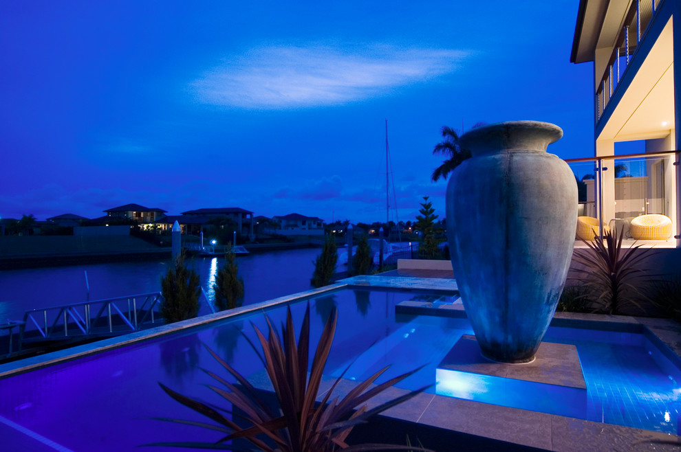 Waterfront Luxury 'Hope Island' Residence Two Story - Asian - Swimming ...