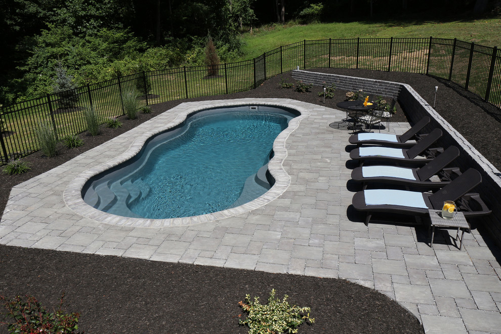 We make the pool fit the yard you have. - Traditional - Pool - New York ...