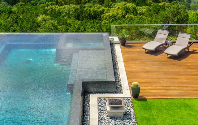 West Lake Hills Infinity Edge Pool & Decks (Ipe, Cable Railing ...