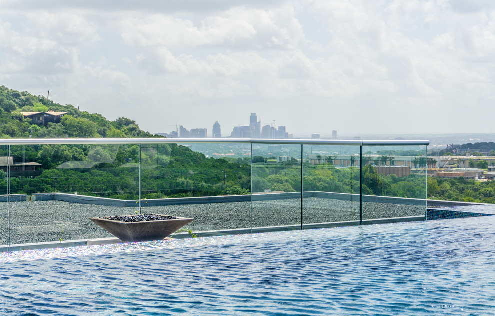 West Lake Hills Infinity Edge Pool & Decks (Ipe, Cable Railing ...