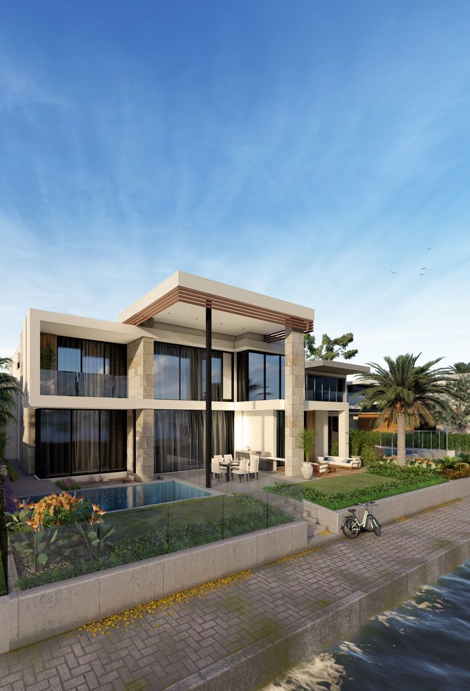 Lakeside Living Residence - 3D Perspective - Moderno - Piscina ...