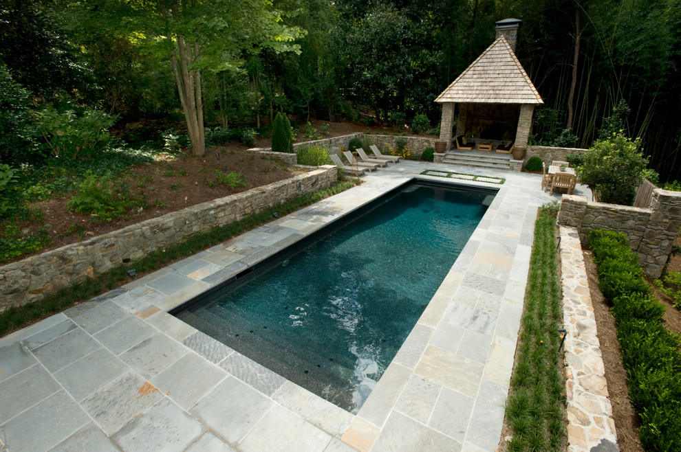 West Wesley Pool - Traditional - Pool - Atlanta - by Artistic Pools ...