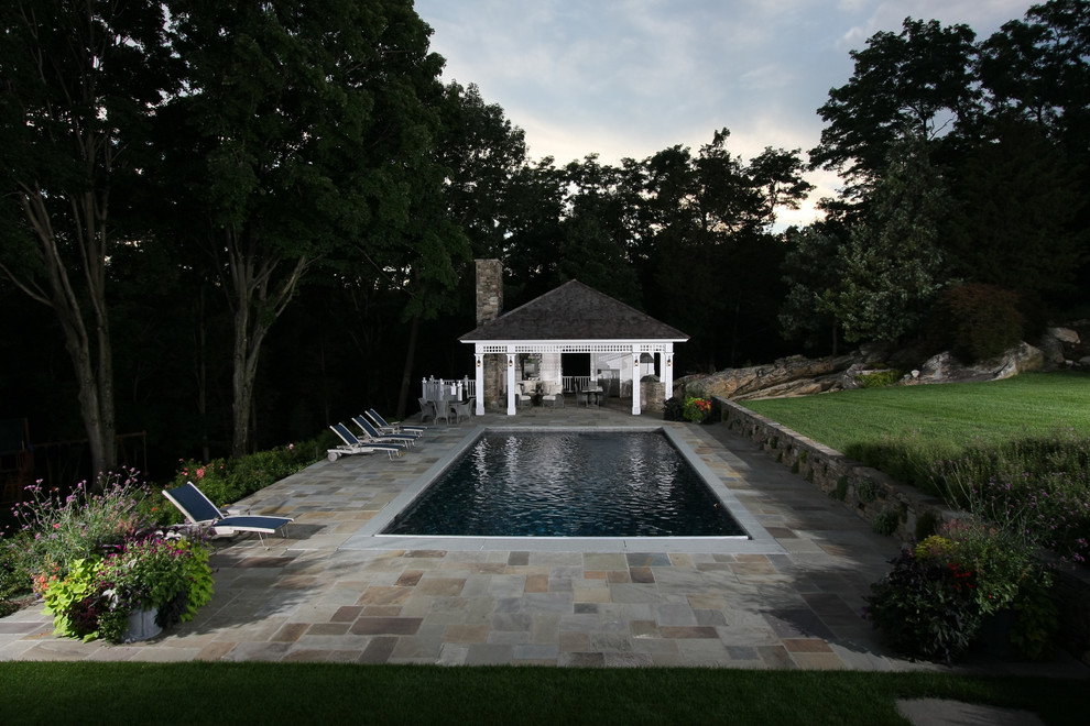 Westchester Poolhouse - Traditional - Pool - New York - by Daniel ...