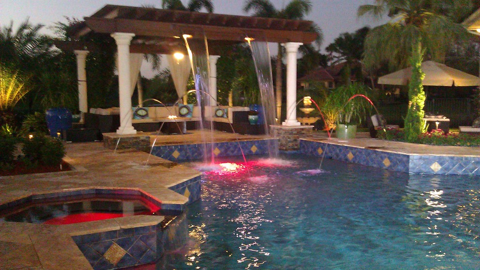 Weston Florida Windmill Ranches - Mediterranean - Pool - Miami - by ...
