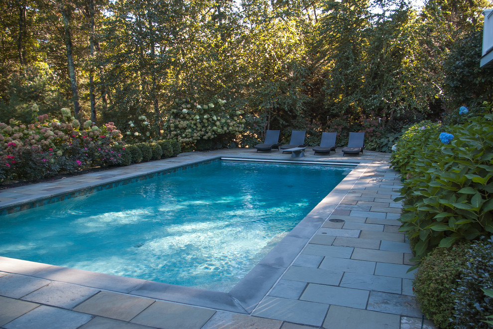 Weston Pool Terrace - Traditional - Pool - Boston - by a Blade of Grass ...
