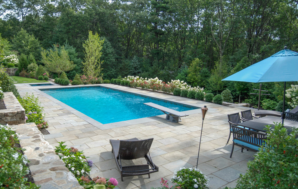 Weston Pool Terrace - Traditional - Pool - Boston - by a Blade of Grass ...