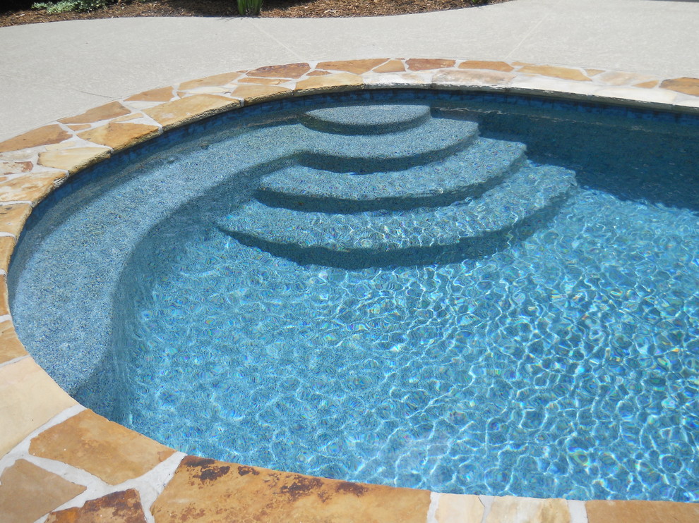 Wet Edge Prism Matrix Blue Lagoon - Traditional - Pool - Atlanta - by ...