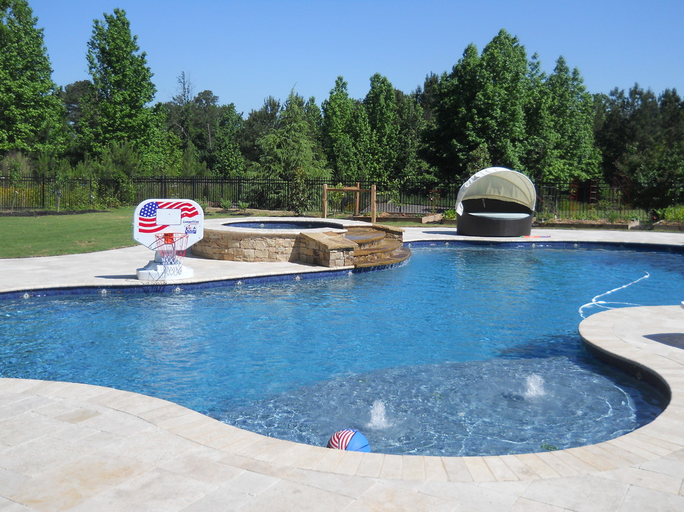 Wet Edge Prism Matrix Indigo Blue - Traditional - Pool - Atlanta - by ...