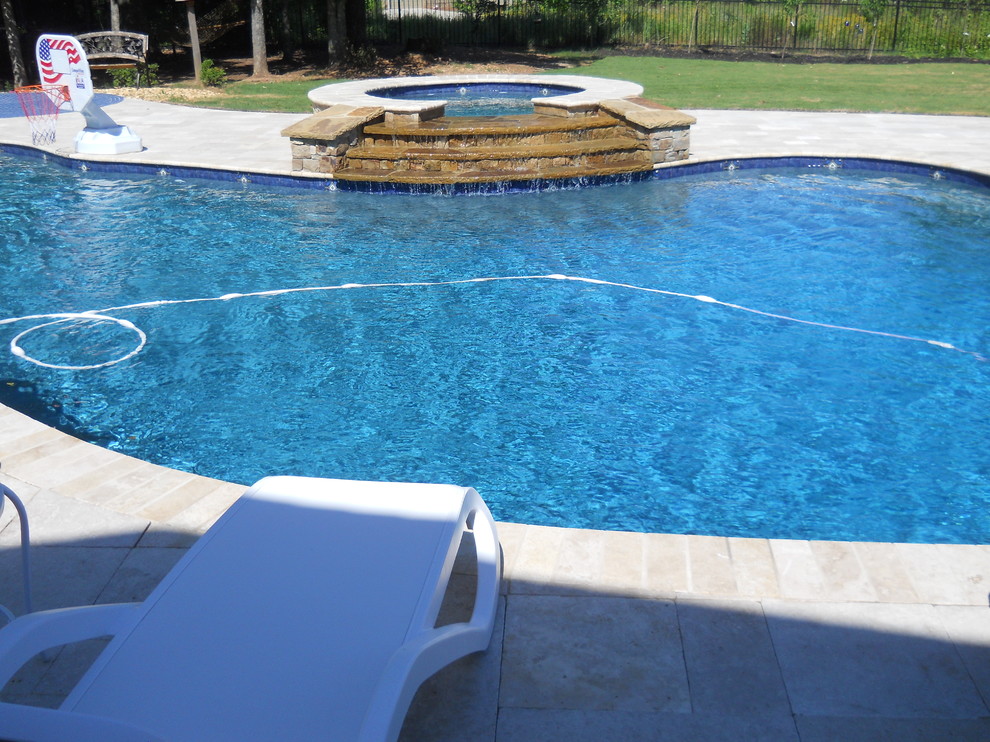 Wet Edge Prism Matrix Indigo Blue - Traditional - Pool - Atlanta - by ...
