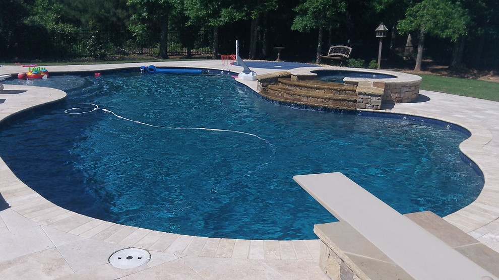 Wet Edge Prism Matrix Indigo Blue - Traditional - Pool - Atlanta - by ...