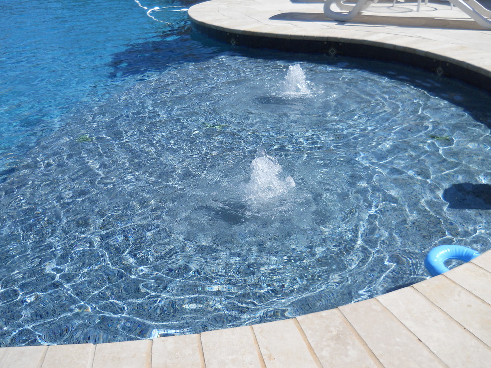 Wet Edge Prism Matrix Indigo Blue - Traditional - Pool - Atlanta - by ...