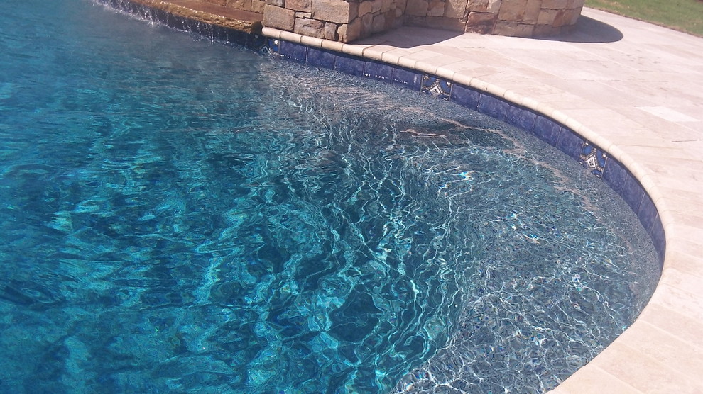 Wet Edge Prism Matrix Indigo Blue - Traditional - Pool - Atlanta - by ...