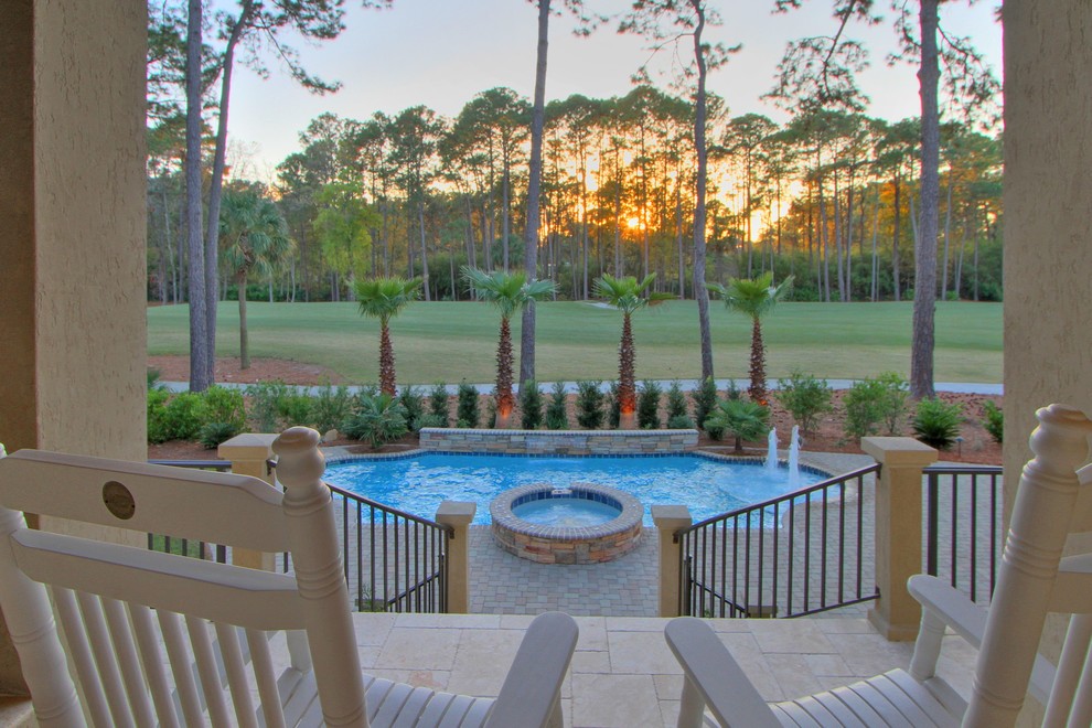 Wexford Custom Home - Traditional - Pool - Charleston - by Randy ...