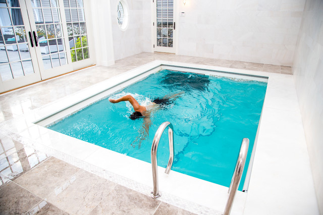 SwimEx Pools: White Marble Wonder - Beach Style - Pool - Boston - by ...