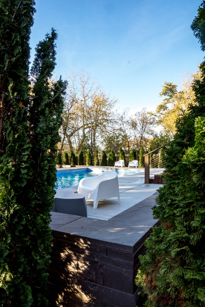 White Oak Chateau - Modern - Swimming Pool & Hot Tub - Minneapolis - by ...