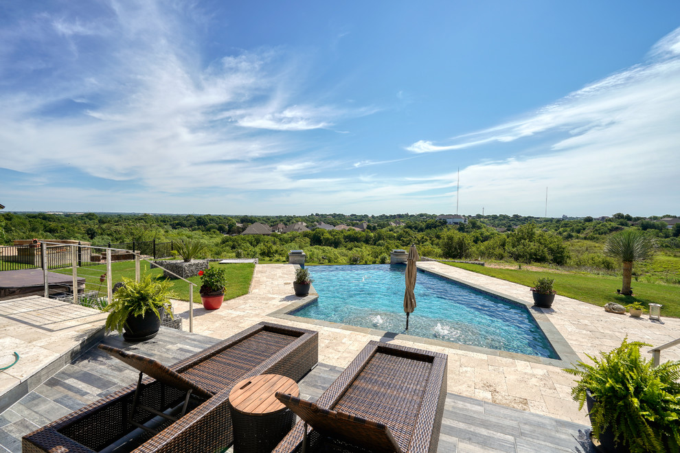 Wichita Falls Infinity Edge - Contemporary - Pool - Austin - by Sunfish ...