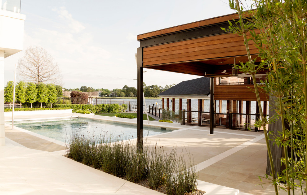 Williams Bentwater Home - Contemporary - Pool - Houston - by LaMay ...