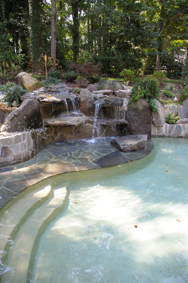 Wooded Oasis - Rustic - Pool - Baltimore - by LandArt Associates, LLC ...