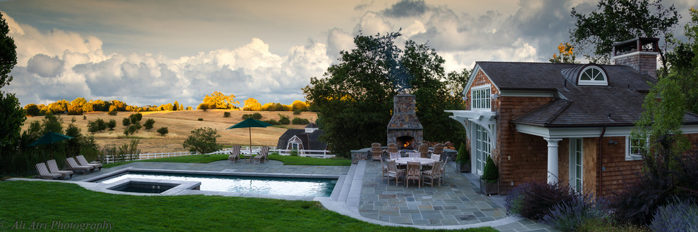 Woodside Estate - Traditional - Pool - San Francisco - by AtMar ...