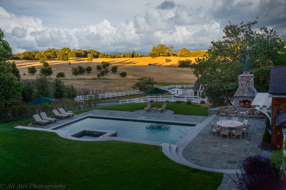 Woodside Estate - Traditional - Pool - San Francisco - by AtMar ...