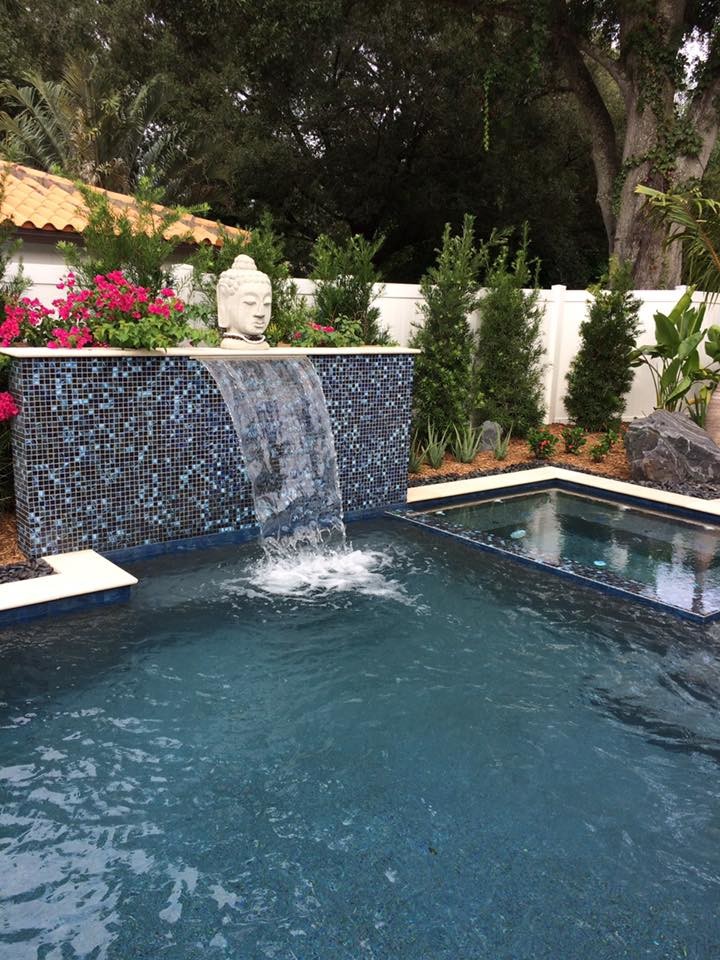 Zen Inspired Pool Design - Pool - Tampa - by Landmark Pools, Inc. | Houzz
