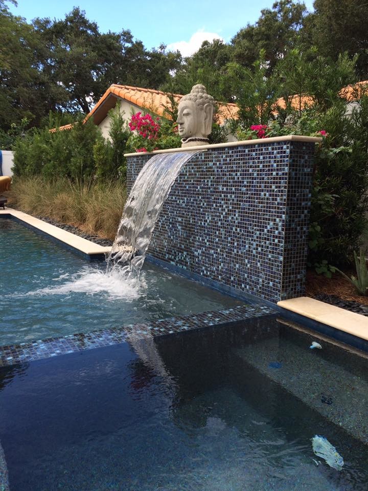 Zen Inspired Pool Design - Pool - Tampa - by Landmark Pools, Inc. | Houzz