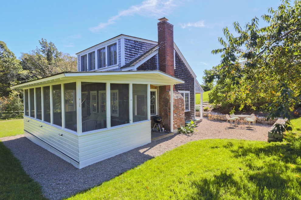 1800 historic cottage restoration and guest cottage - Veranda - Boston ...