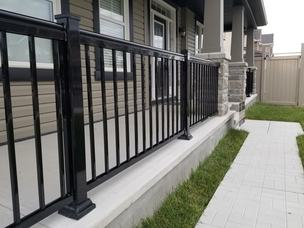 40' of Aluminum Railing on Porch - Modern - Porch - Ottawa - by Mjolnir ...