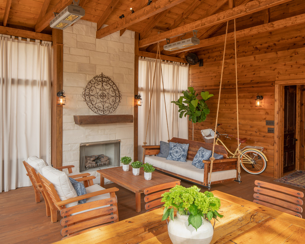 A Perfectly Stained Porch - Traditional - Porch - Nashville - by The ...