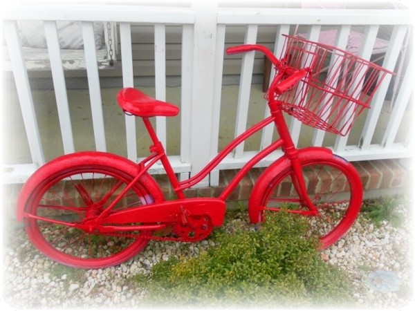 A Recycled Bike Gets A New Life as Garden Decor - Eclectic - Porch ...