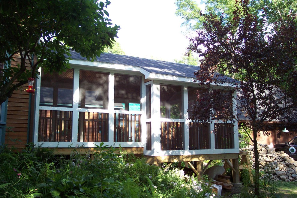 All- Natural Screened in Porch - Modern - Porch - Portland Maine - by ...