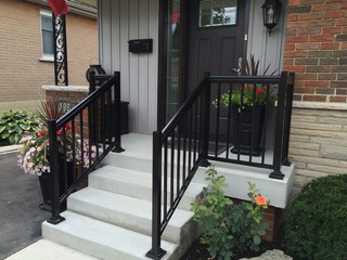 Aluminum Spindle Porch Railings - 102 - Contemporary - Porch - Toronto ...