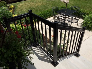 Aluminum Spindle Porch Railings - 102 - Contemporary - Porch - Toronto ...