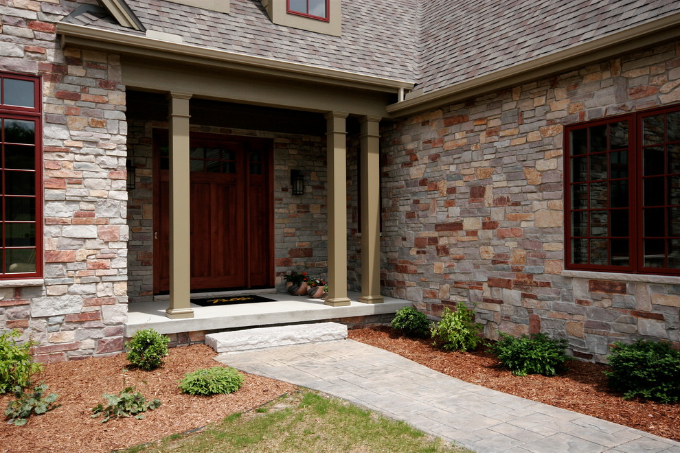 An inviting front entry - Craftsman - Porch - Detroit - by User | Houzz