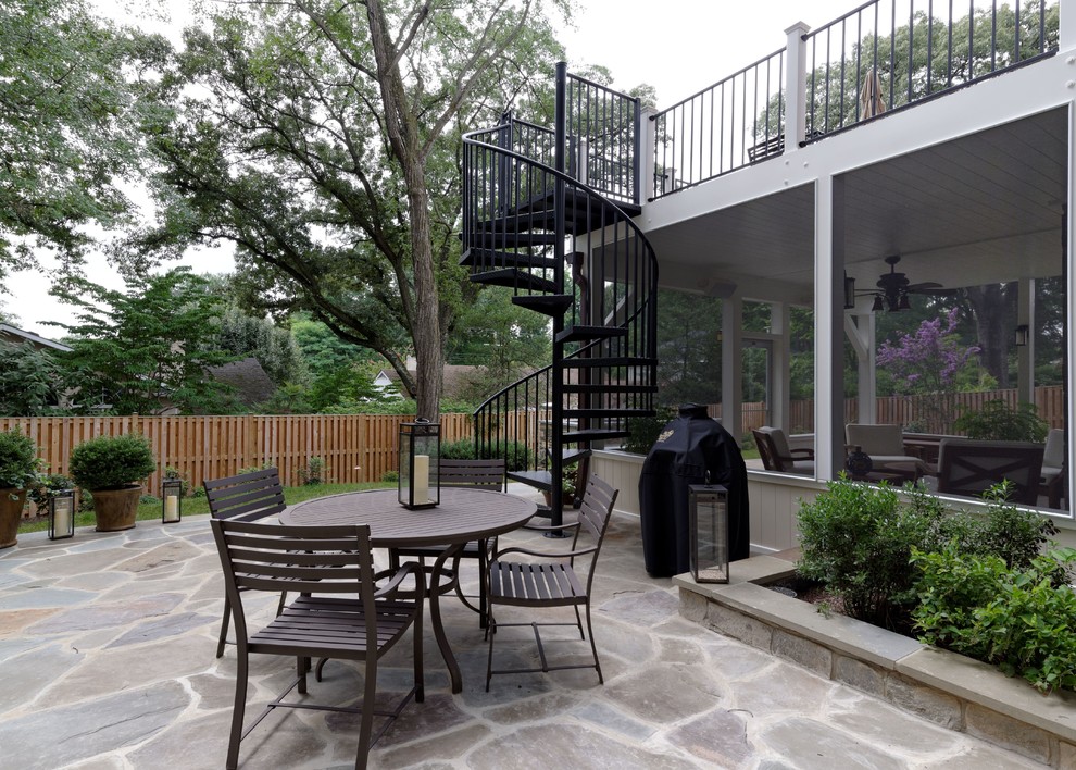 Arlington Deck with Screen Porch & Spiral Staircase - Contemporary ...