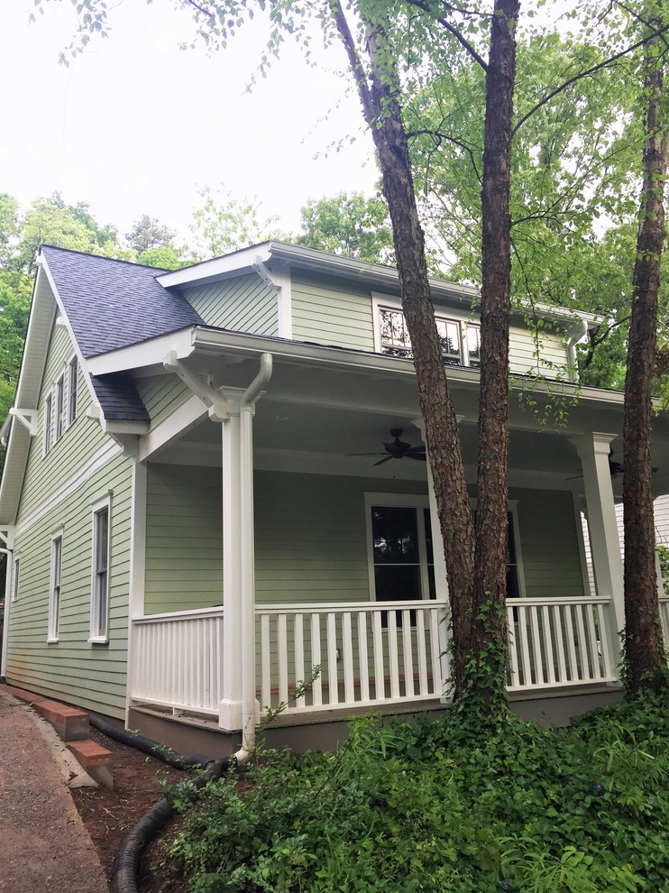 Attic addition and front porch rebuild - Craftsman - Porch - Atlanta ...