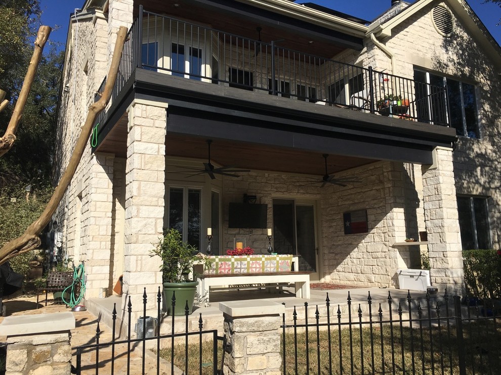 Austin Country Club Patio and Porch Redesign - Eclectic - Porch ...