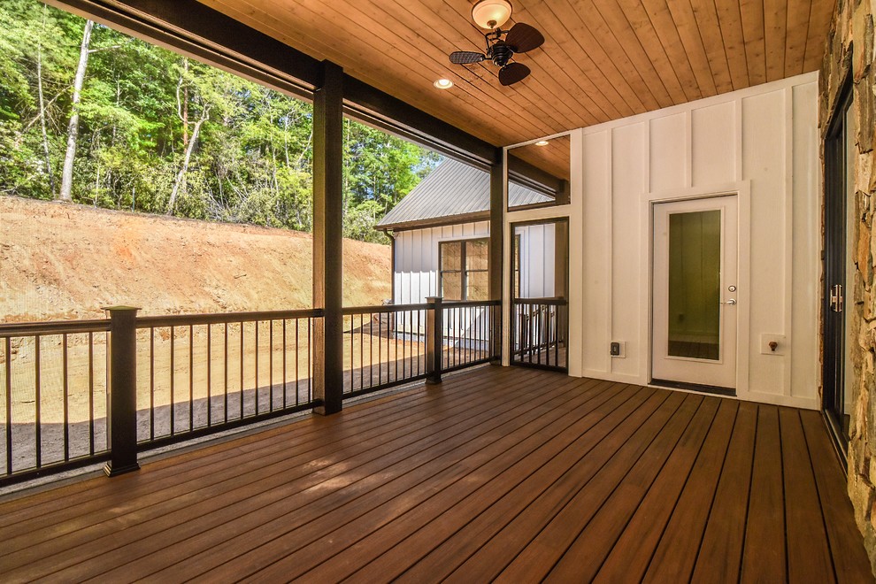 Back porch - Farmhouse - Porch - Other - by Cool Mountain Construction ...