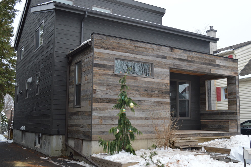 Barn Board House exterior - Rustic - Veranda - Toronto - by Vedder ...