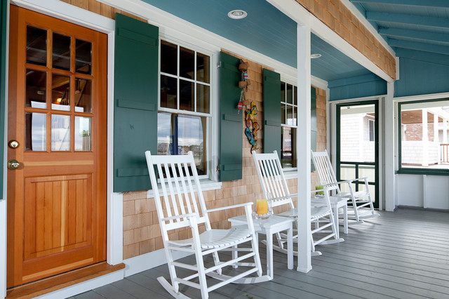 Beach house exterior renovation - Traditional - Verandah - Boston - by ...